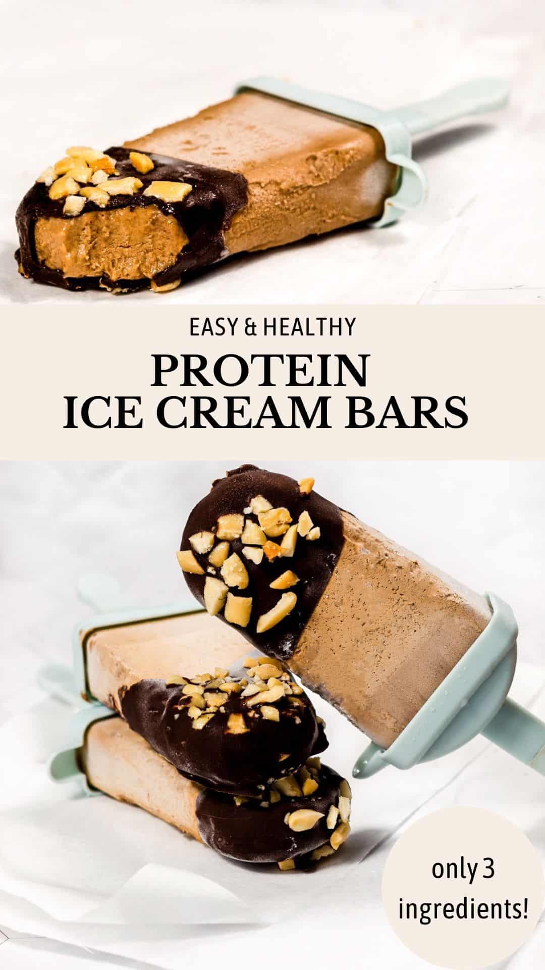 Homemade Protein Ice Cream Bars (so easy!) - Nourishing Niki