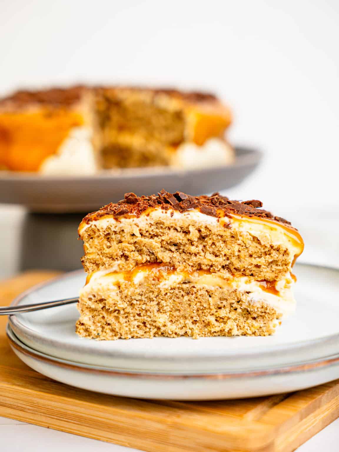 Easy and Healthy Banoffee Cake - Nourishing Niki