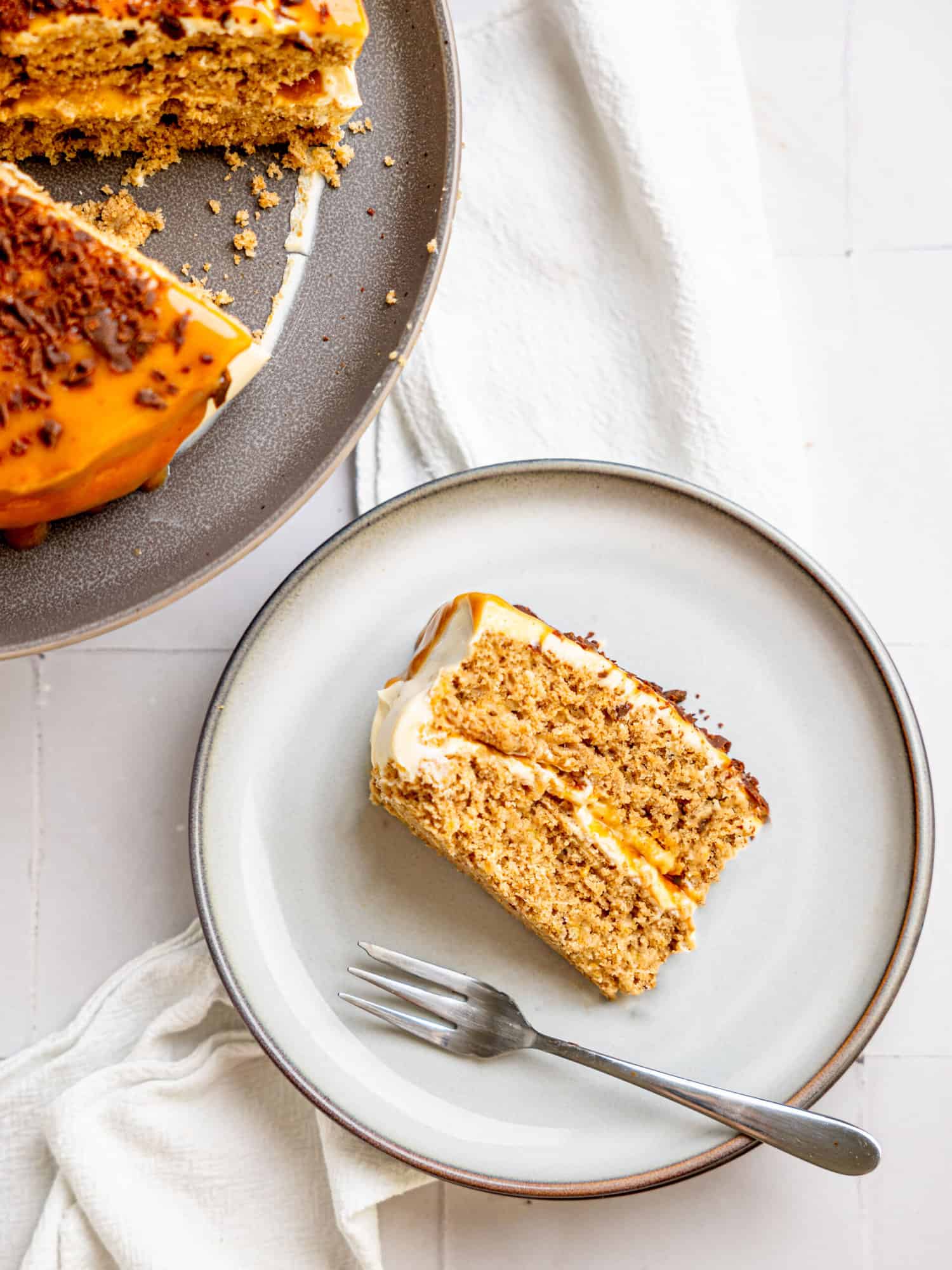 Easy and Healthy Banoffee Cake - Nourishing Niki