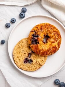 Easy Blueberry Bagel Recipe - Ready in 40 minutes! (no yeast)