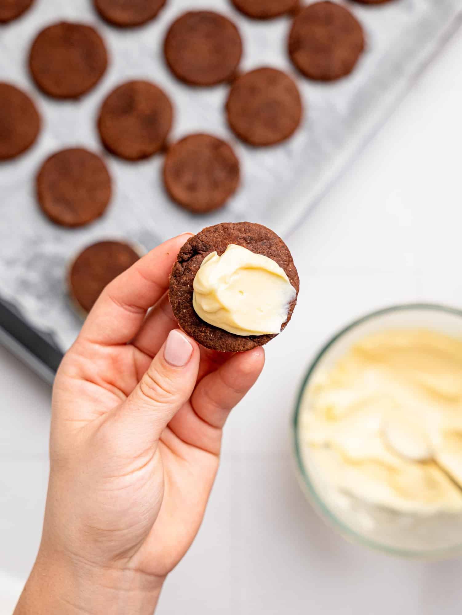 Homemade Healthy Oreos made with just five ingredients