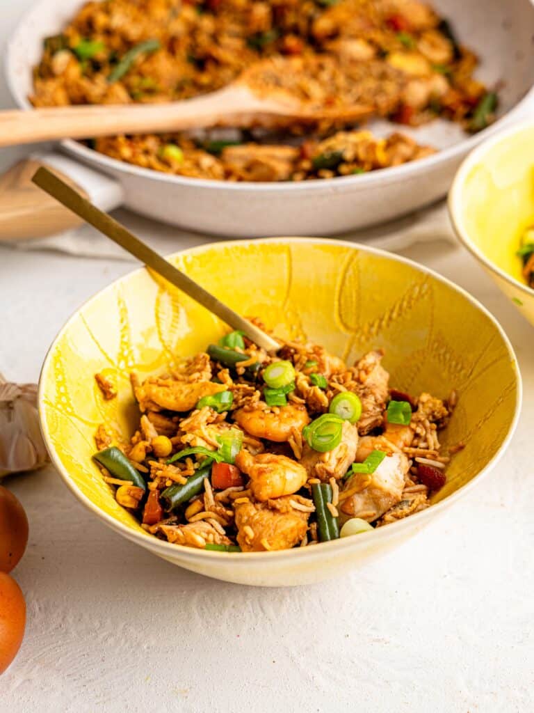 The Easiest Shrimp and Chicken Fried Rice