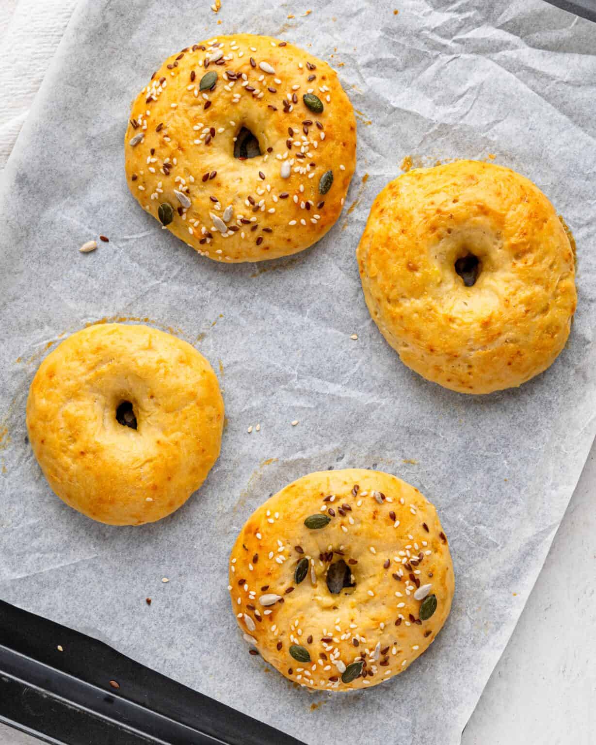 3 Ingredient Bagels - Easy & Healthy; Ready in 30 Minutes