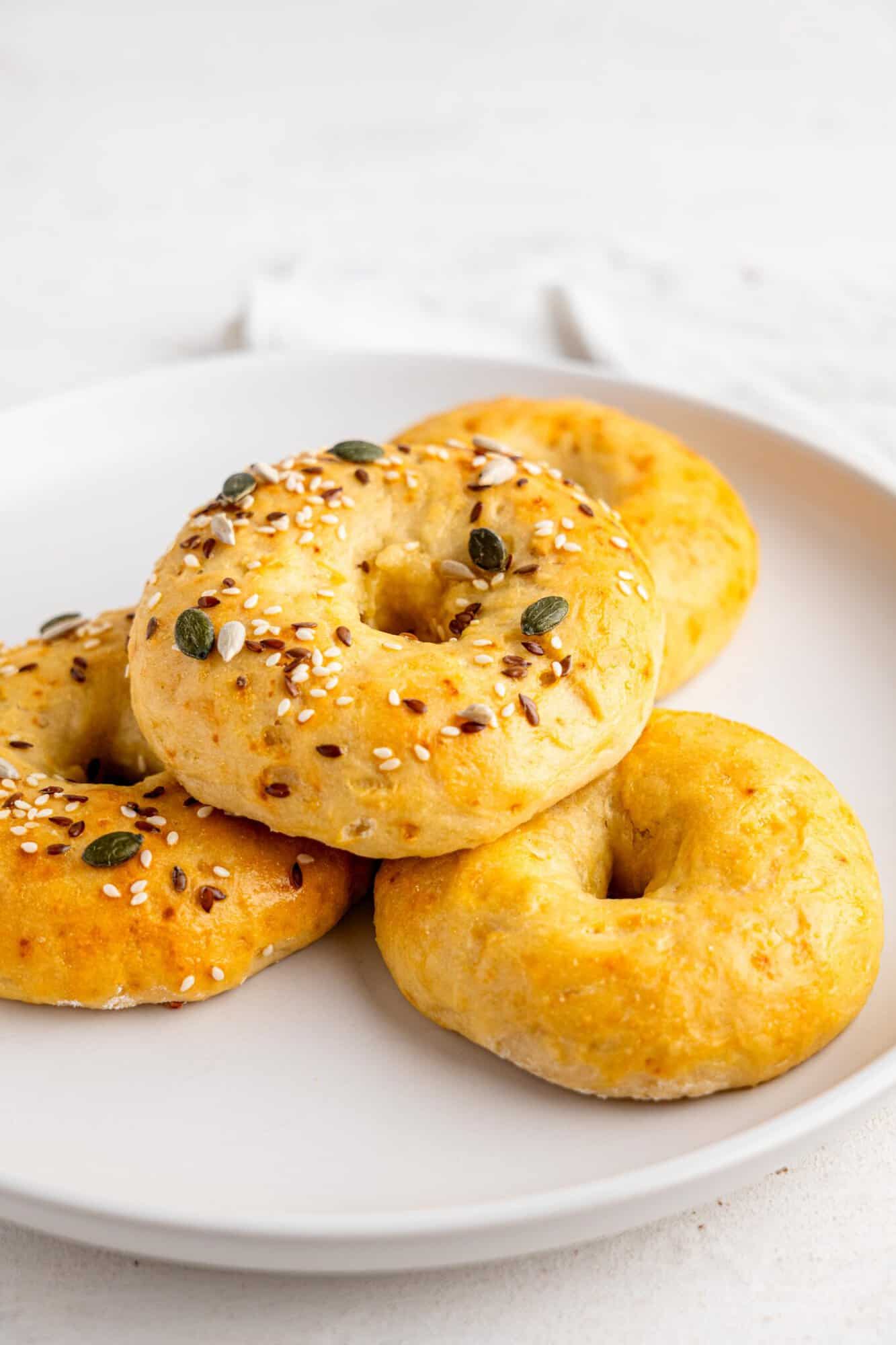3 Ingredient Bagels - Easy & Healthy; Ready in 30 Minutes