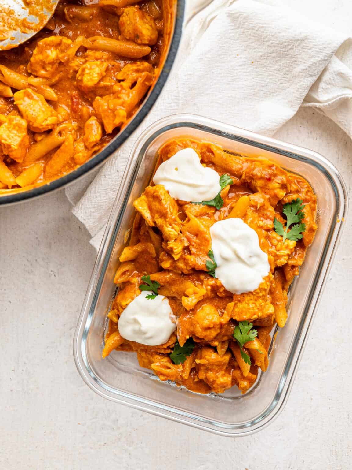 One-Pot Butter Chicken Pasta (ready in 30 minutes!)