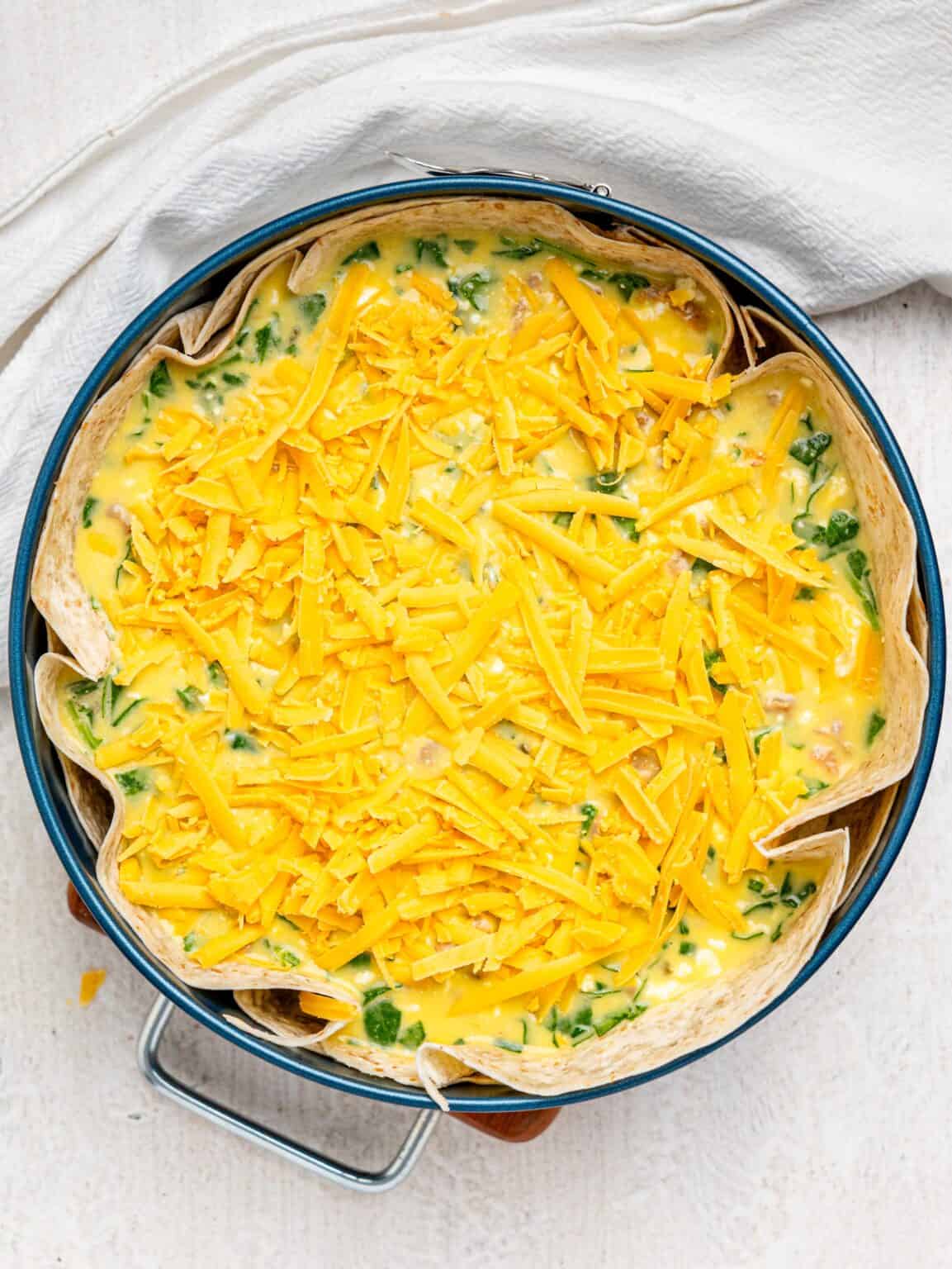 Easy High Protein Quiche (aka Tortilla Quiche)