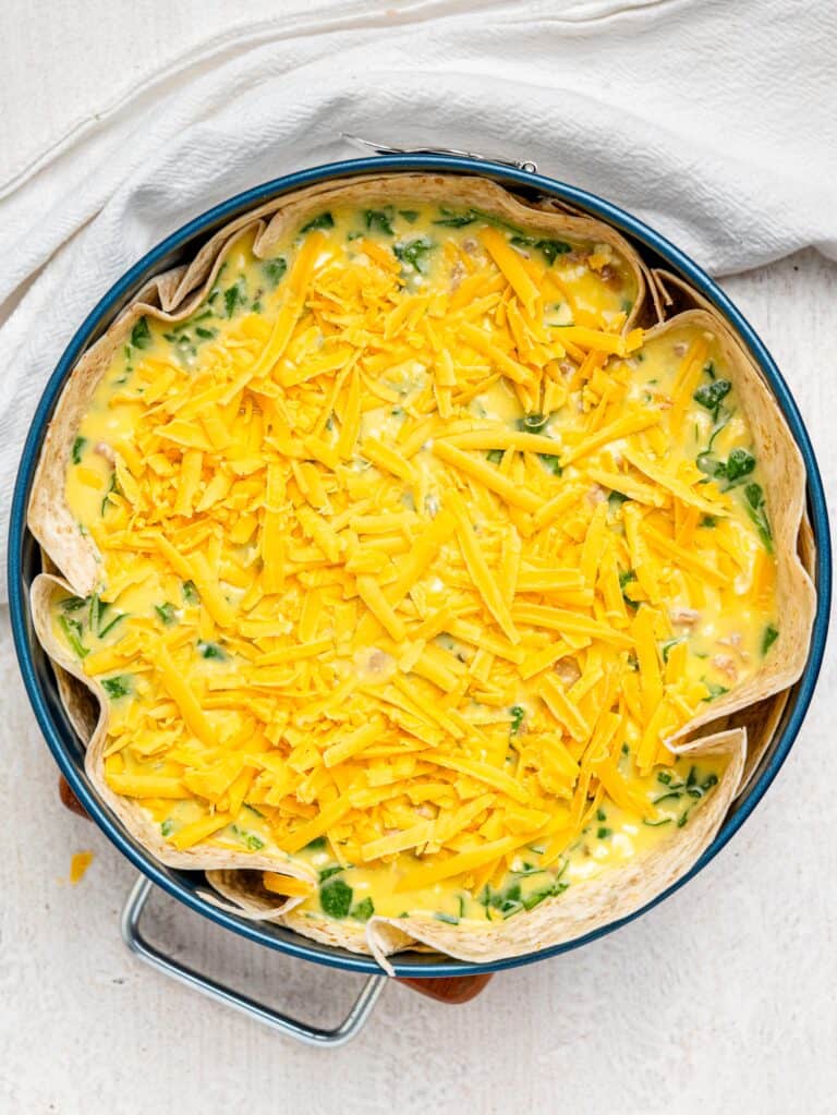 Easy High Protein Quiche (aka Tortilla Quiche)