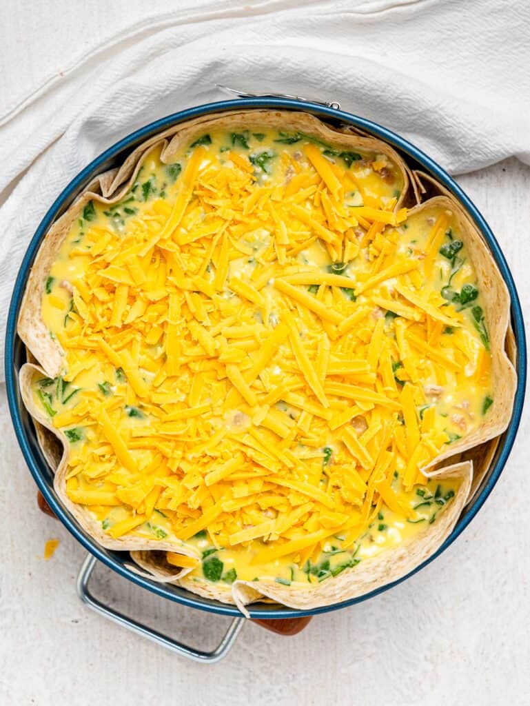 Easy High Protein Quiche (aka Tortilla Quiche)