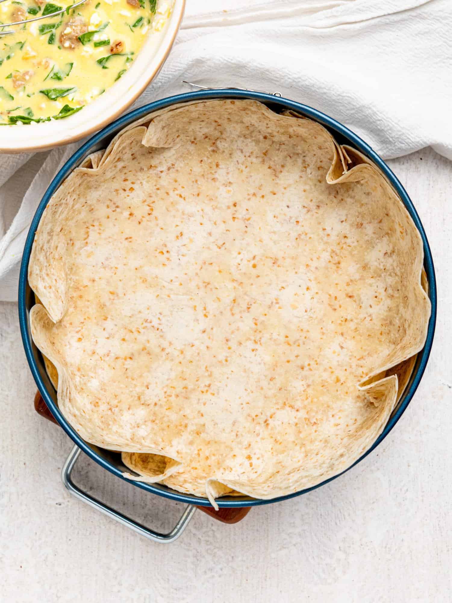 Easy High Protein Quiche (aka Tortilla Quiche)