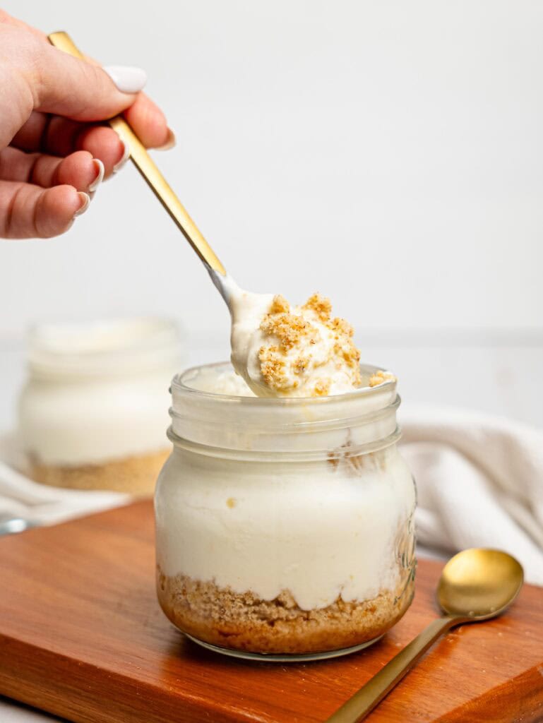 5-Ingredient Lemon Cheesecake Pots
