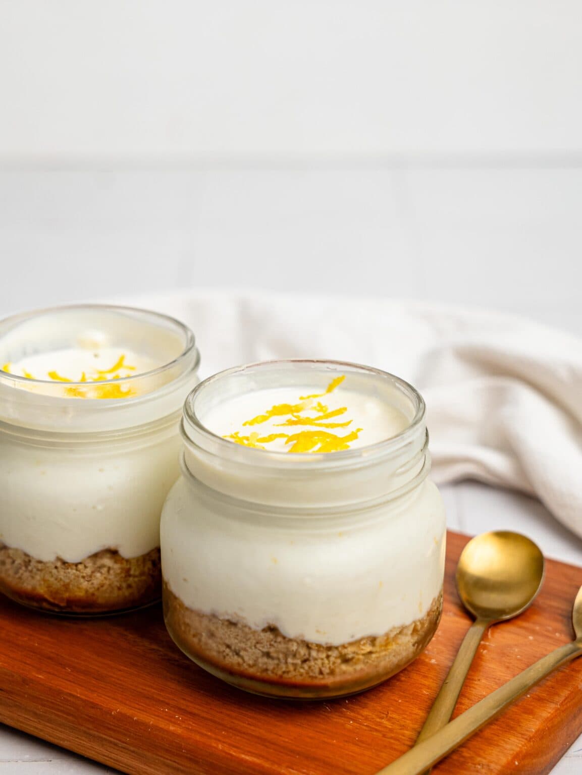 5-Ingredient Lemon Cheesecake Pots