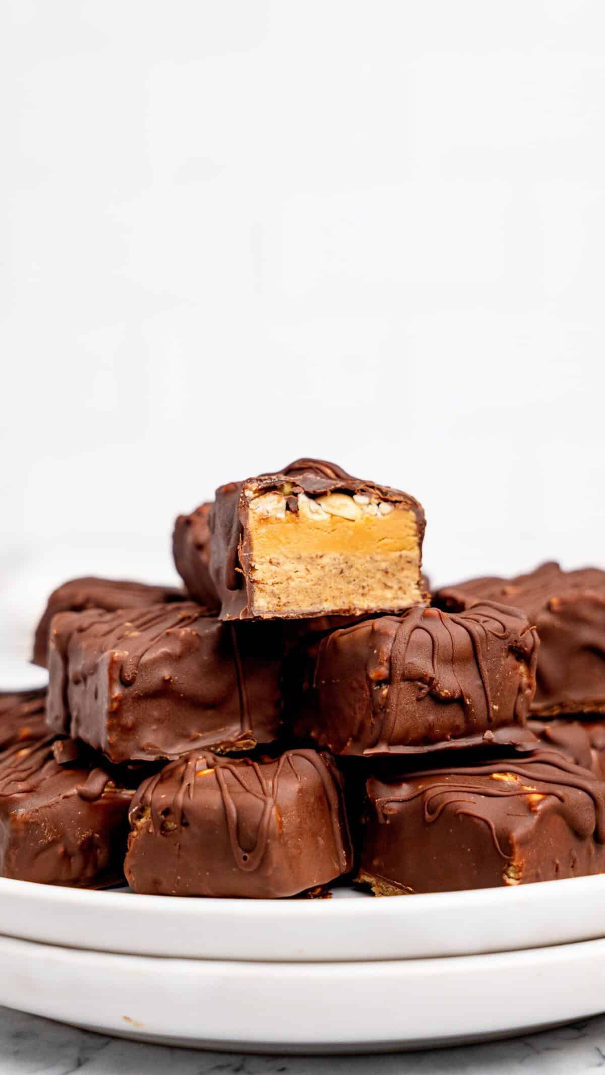 The BEST The BEST Healthy Protein Snickers Bites