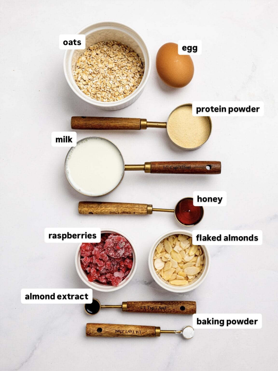 Raspberry Almond Croissant Baked Oats